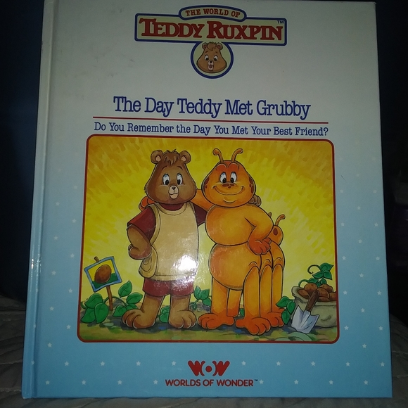 WOW | Other | Vintage Teddy Ruxpin The Day Teddy Met Grubby | Poshmark